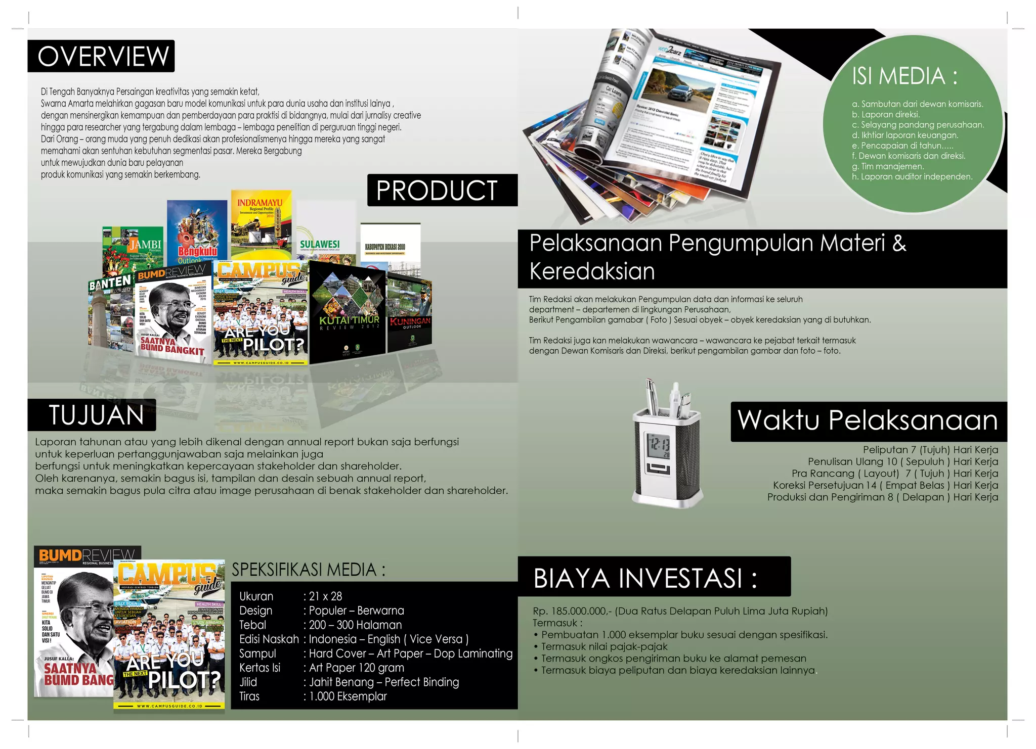 Menerima Desain dan Pembuatan Buku Annual Report | PDF