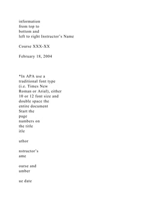 Sample APA Paper 1Use an abbreviated title as a header o.docx | Physical Therapy | Wellness