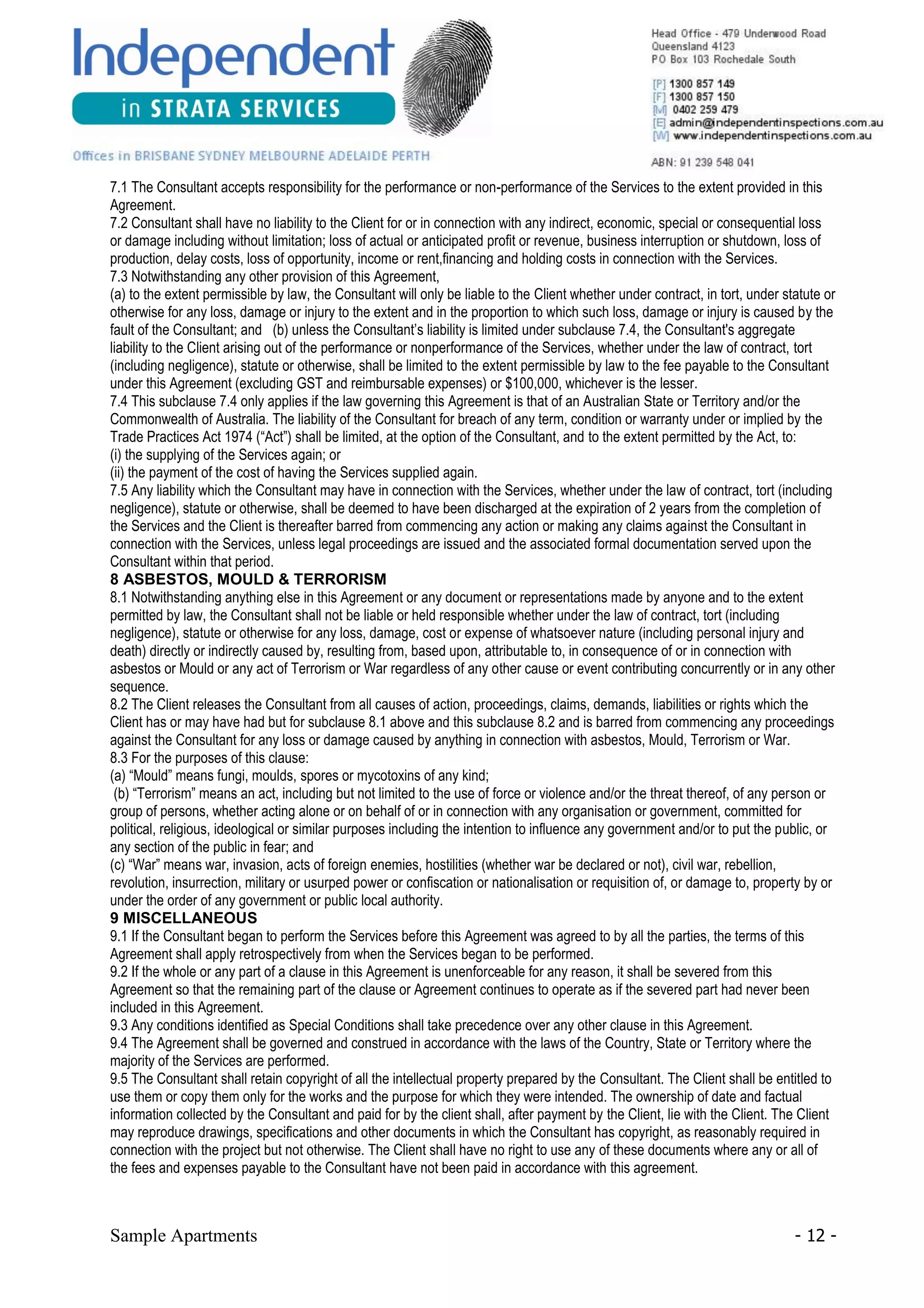 Sample apartments asbestos report | PDF