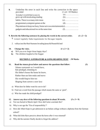 MAPS ENGLISH SAMPLE PAPER | PDF