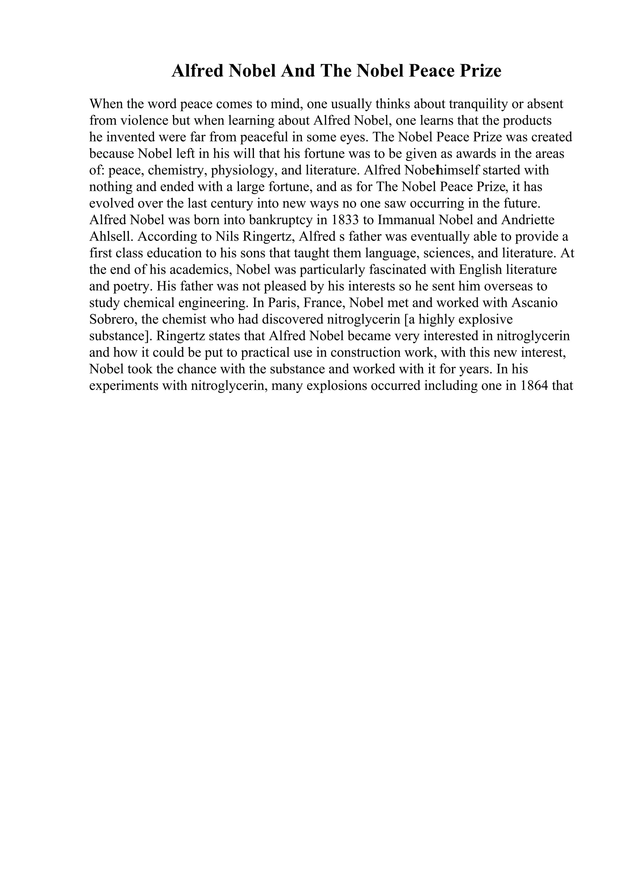 Sample Argumentative Essay High School | PDF