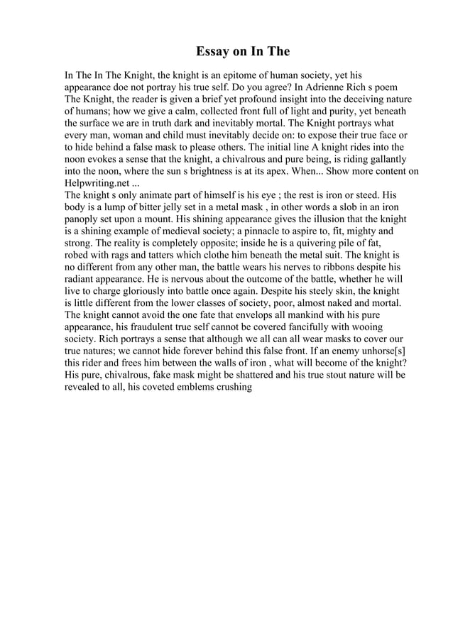 Sample Argumentative Essay High School | PDF