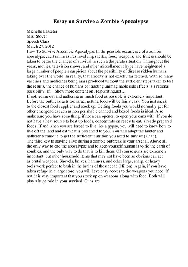 Sample Argumentative Essay High School | PDF