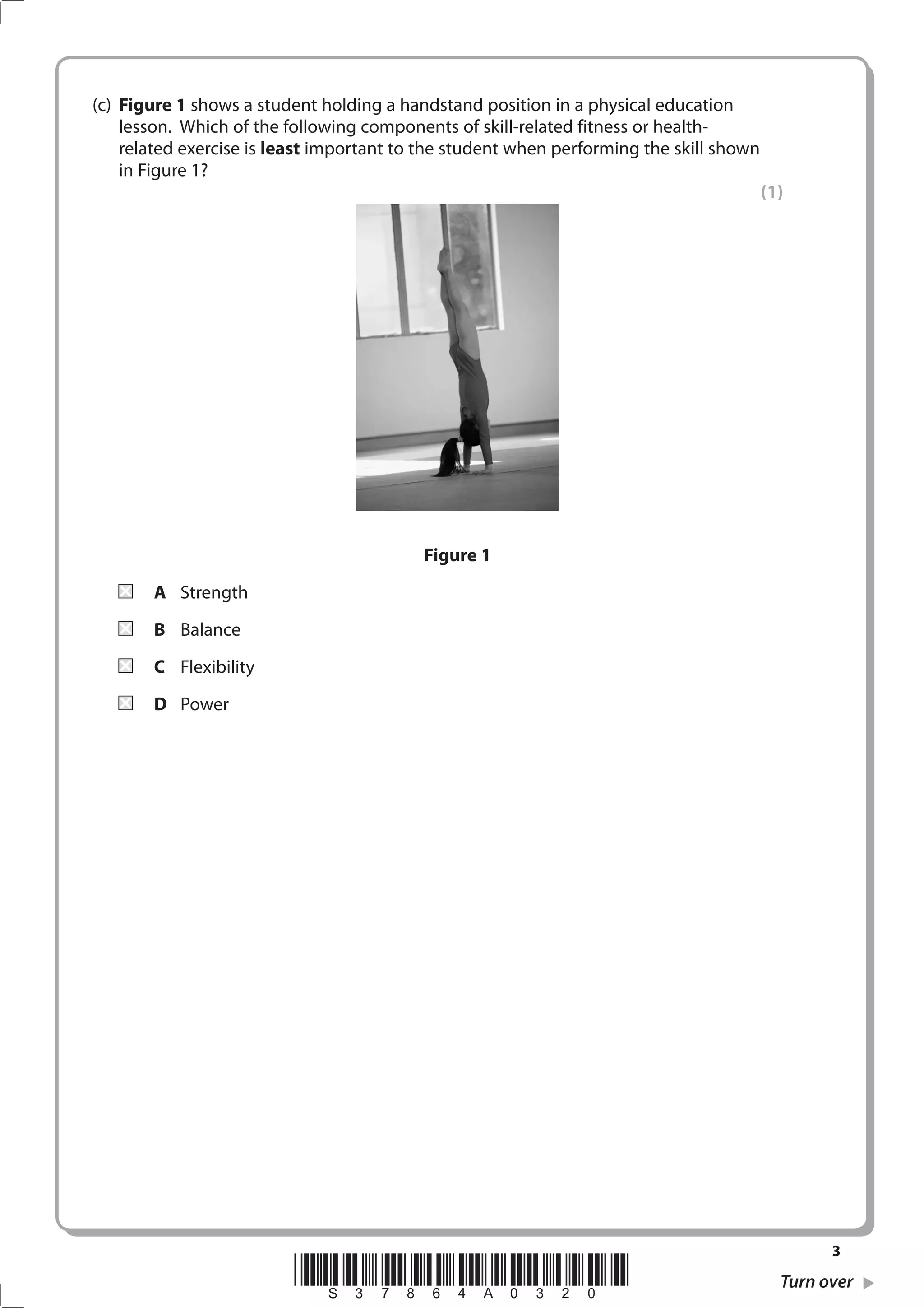 GCSE PE - Sample Assessment Questions | PDF