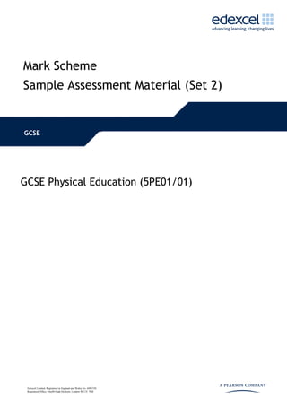 GCSE PE - Sample Assessment Questions | PDF