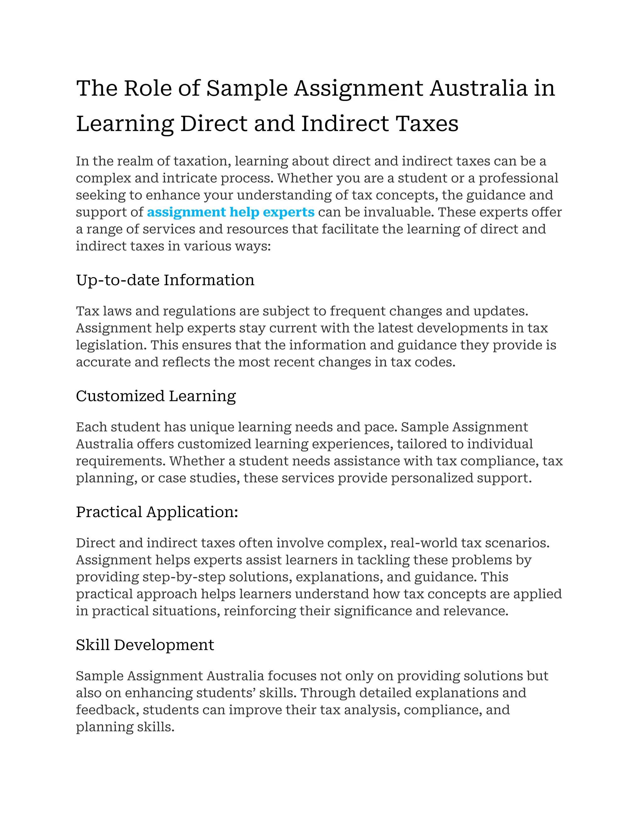 sample assignment australia | PDF