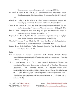 Sample Assignment on Employee Relation | PDF