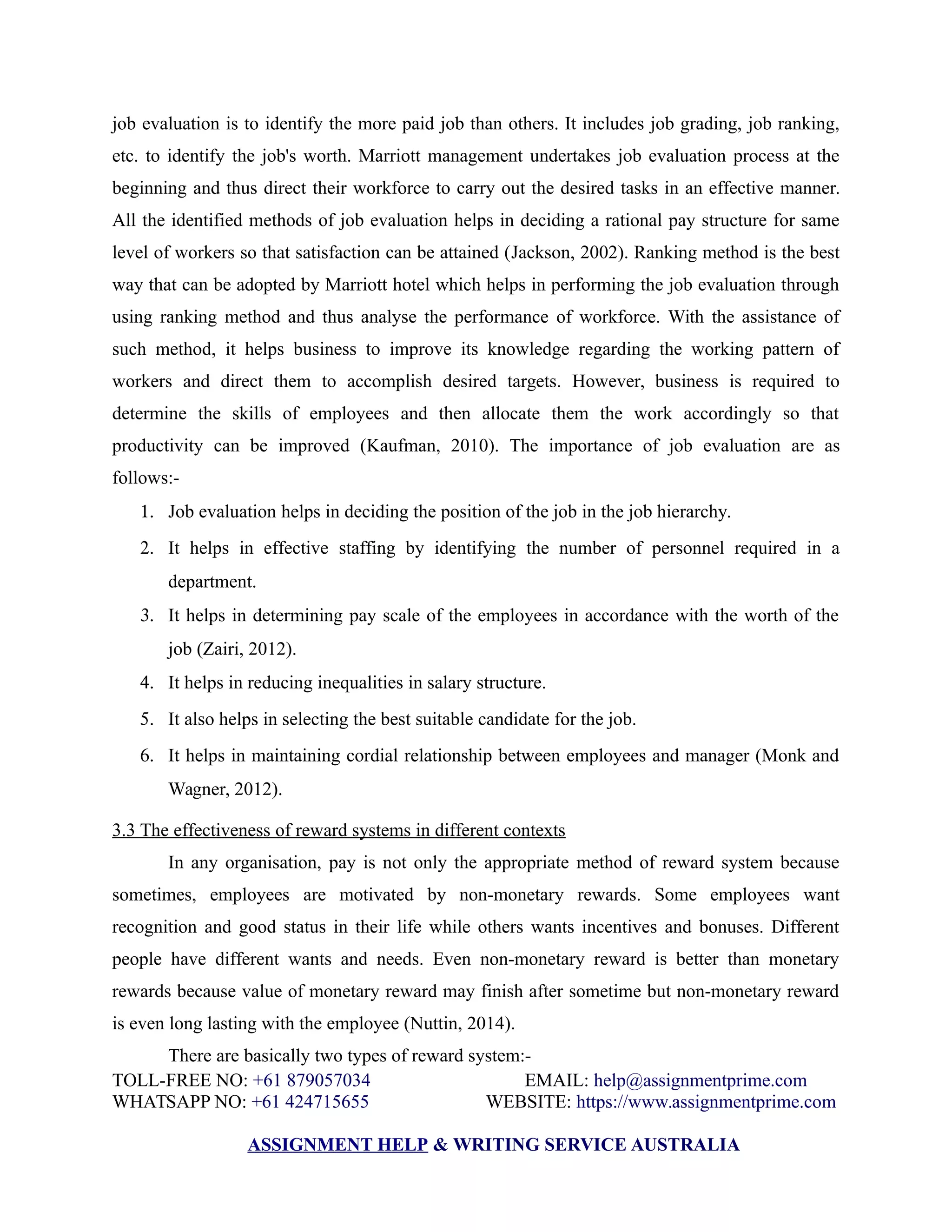 Sample Assignment on Human Resource Management | PDF