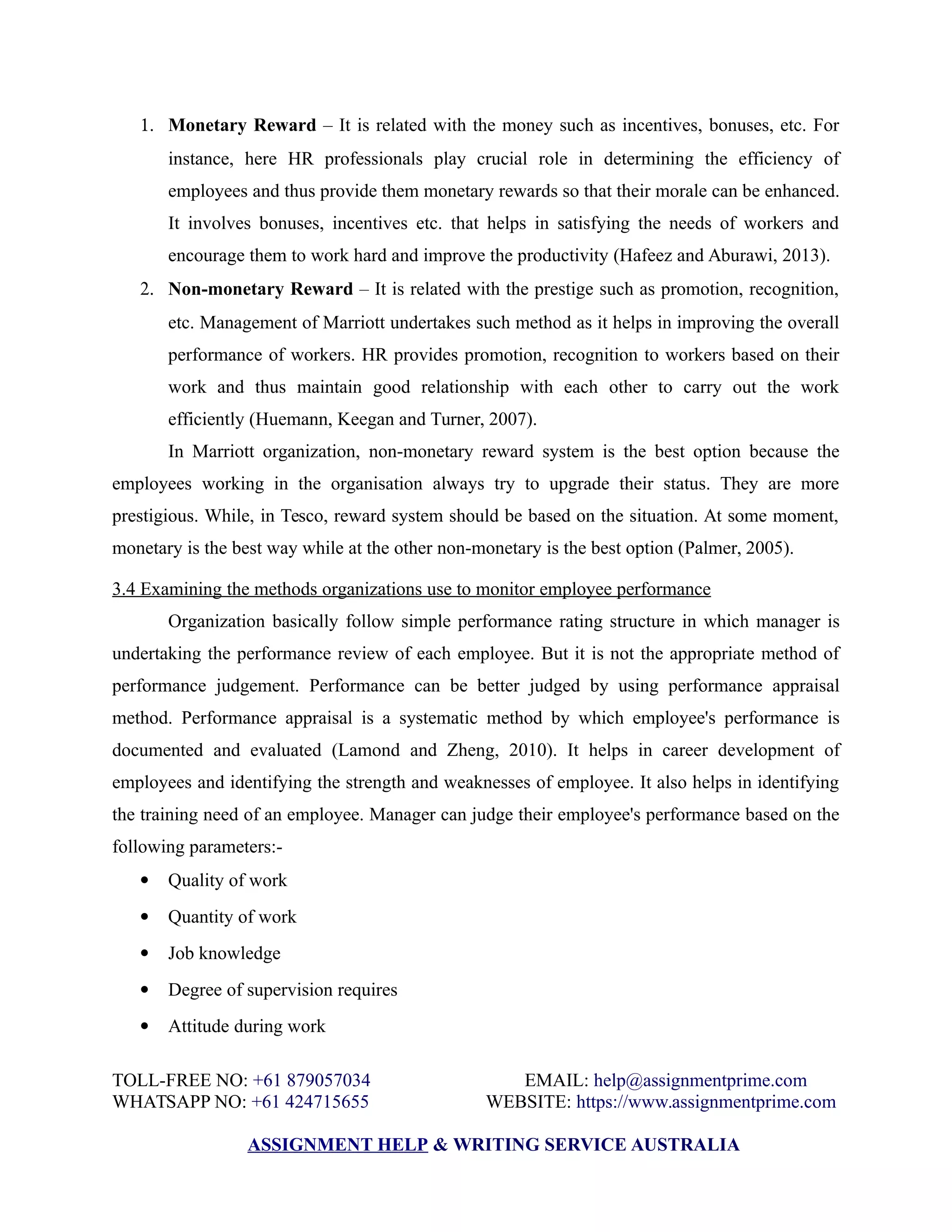 Sample Assignment on Human Resource Management | PDF