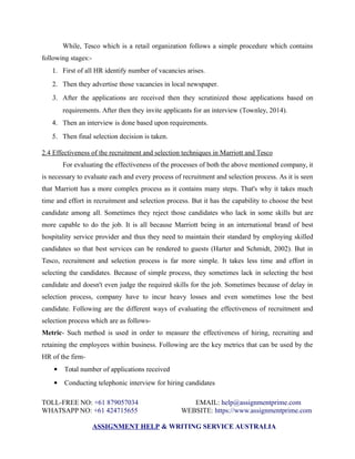 Sample Assignment on Human Resource Management | PDF