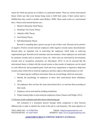 Sample Assignment on Human Resource Management | PDF