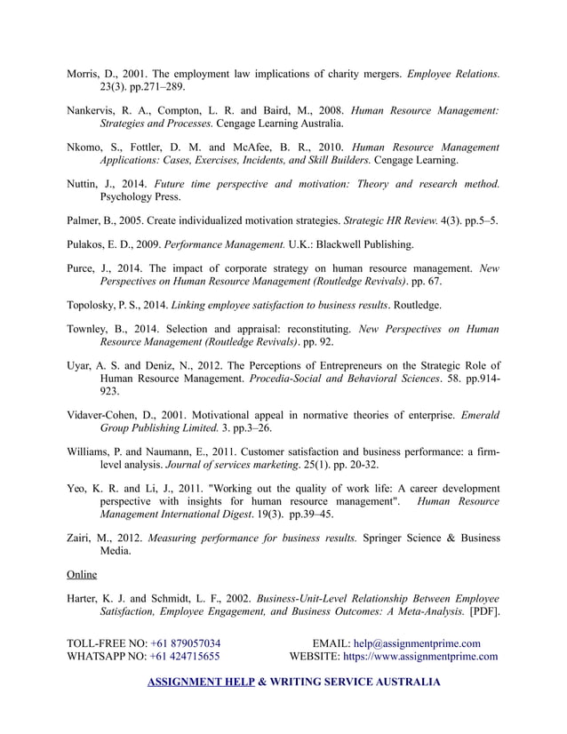 Sample Assignment on Human Resource Management | PDF