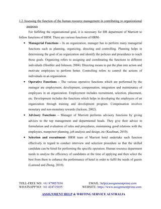 Sample Assignment on Human Resource Management | PDF