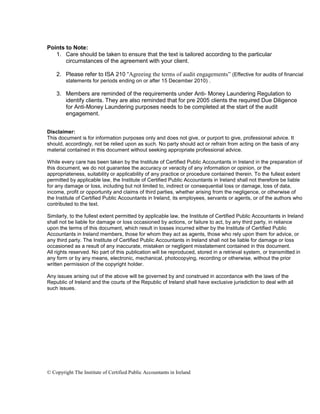 Sample audit engagement letter final2 jan 2011 | PDF