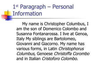 Sample autobiography | PPT