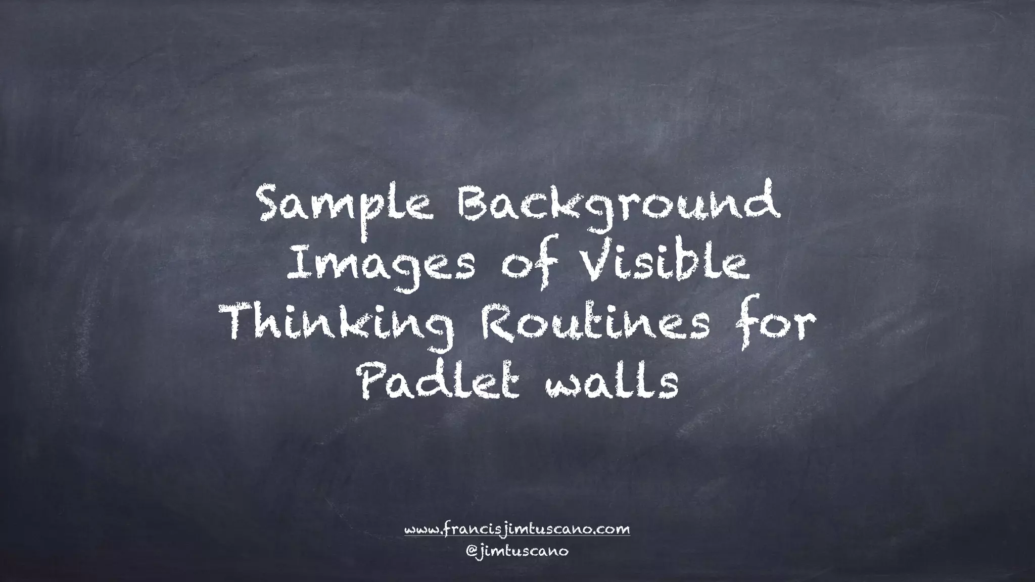 Sample background images of visible thinking routines for padlet walls ...