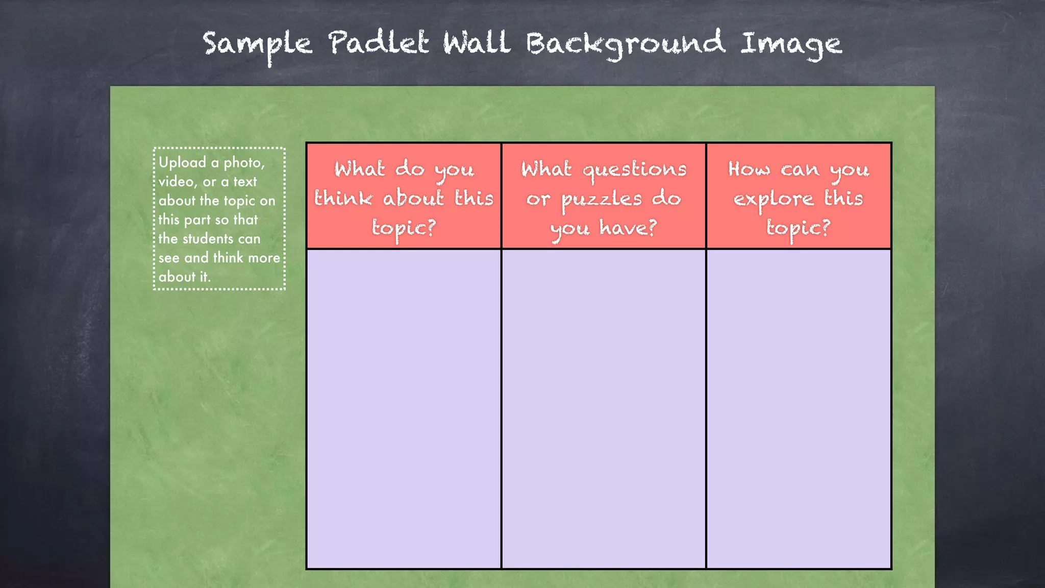 Sample background images of visible thinking routines for padlet walls ...