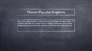 Sample background images of visible thinking routines for padlet walls ...