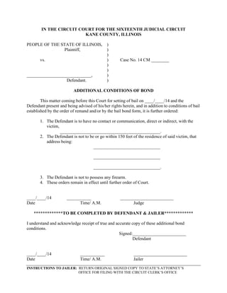 Sample Bail Bond Related Criminal Law Motions | PDF