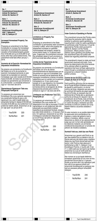 FL Election Sample ballot November 2018 Miami Beach | PDF