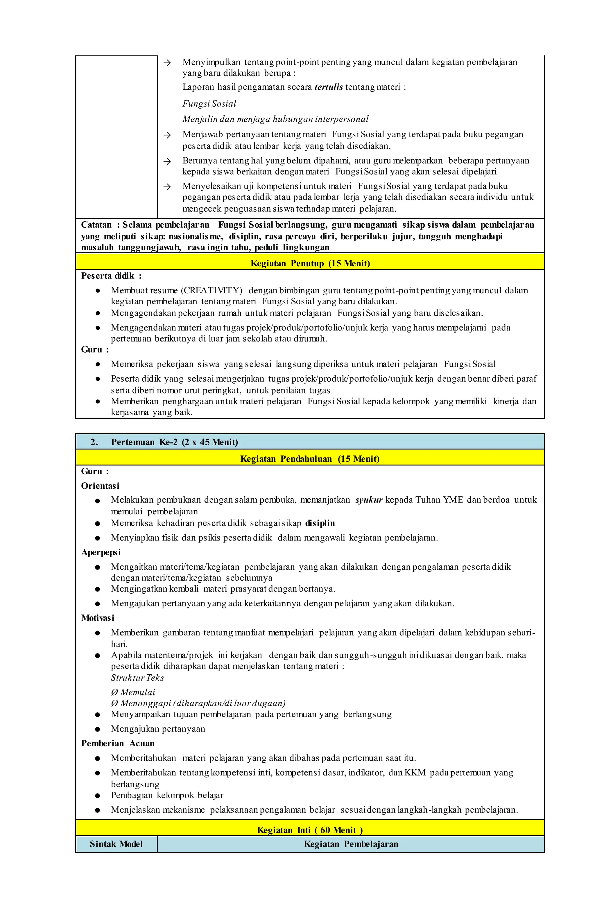 RPP Bahasa Inggris kelas 12 revisi 2017 | DOCX