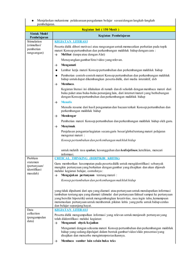 RPP biologi Kelas 12 revisi 2017 | PDF