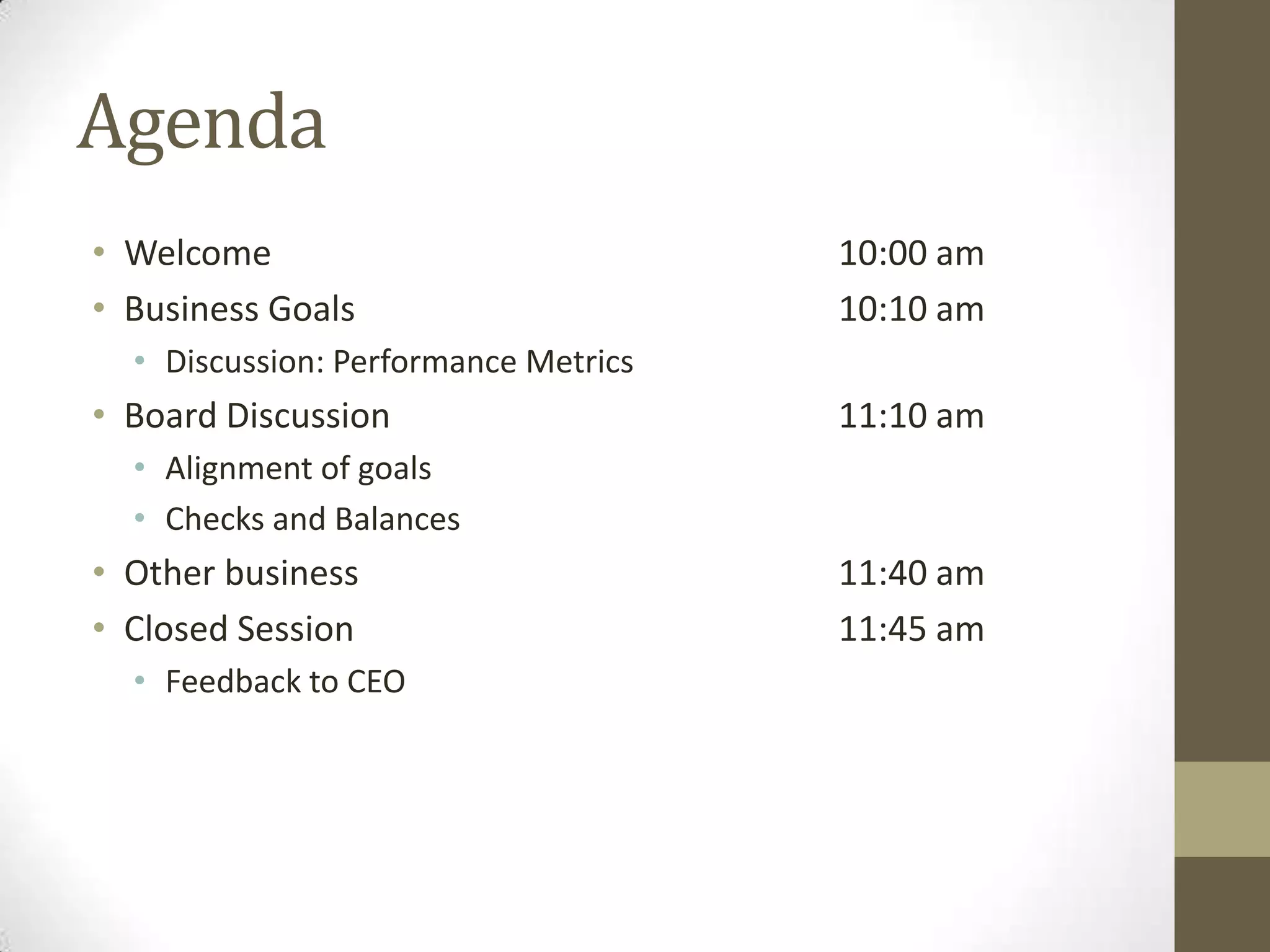 Sample Board Package | PPTX