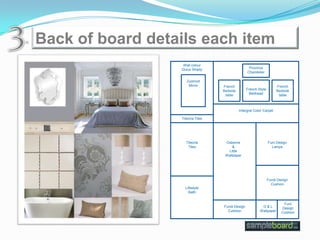 Sample boards sell design ideas | PPTX