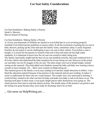 Sample Body Paragraph | PDF