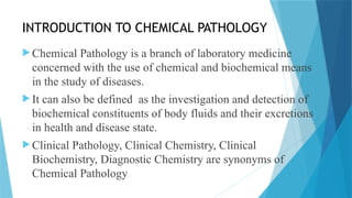 SAMPLE BOTTLES AND SAMPLES COLLETED FOR CHEMICAL PATHOLOGY (1 ...