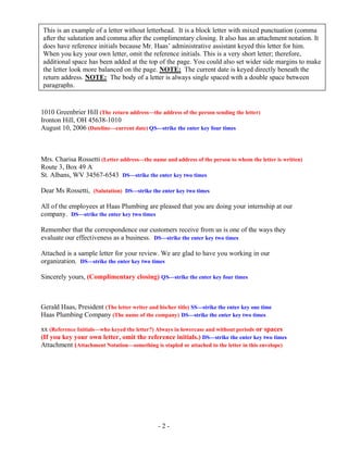 Sample Business Letter | PDF