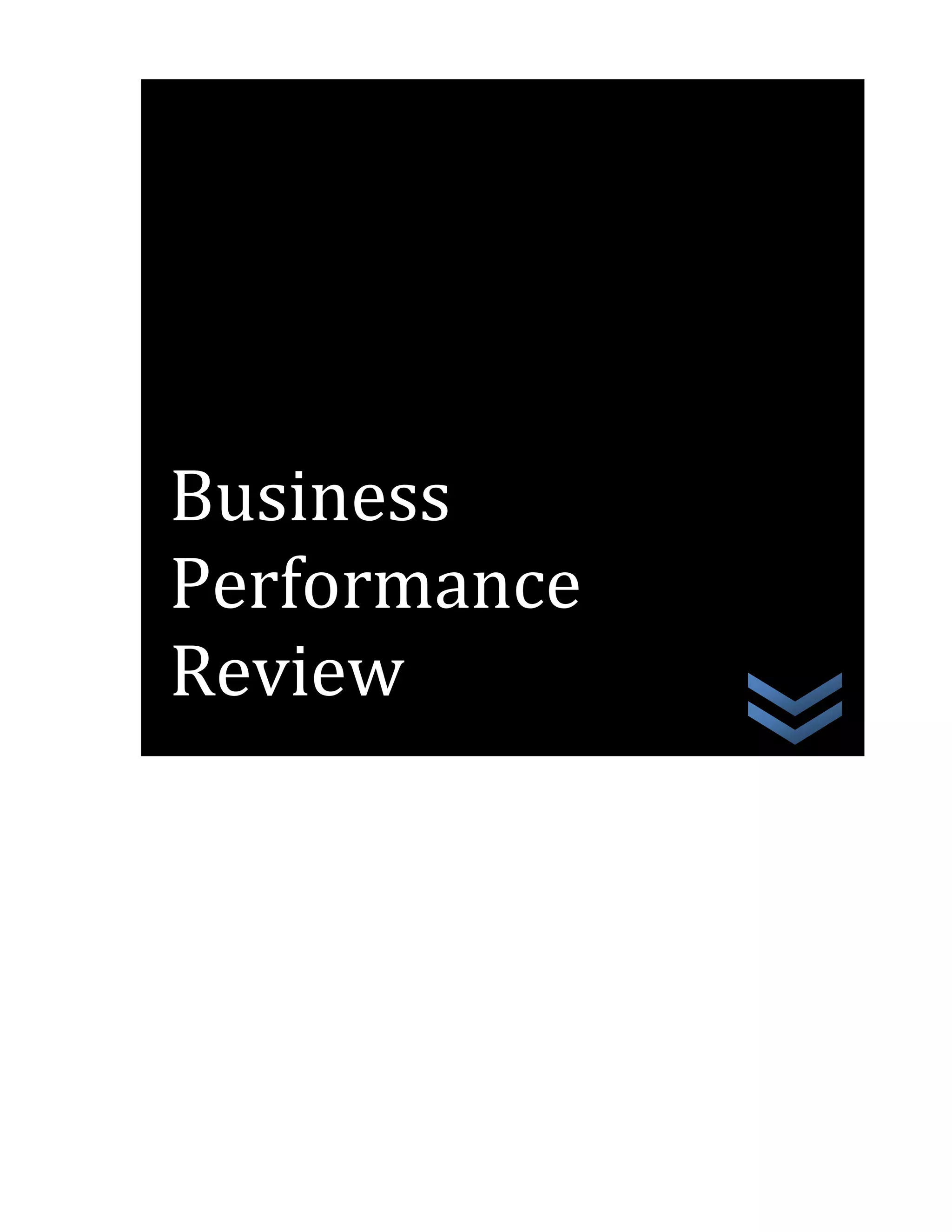 Sample Business Performance Review 2 2009 3 | PDF