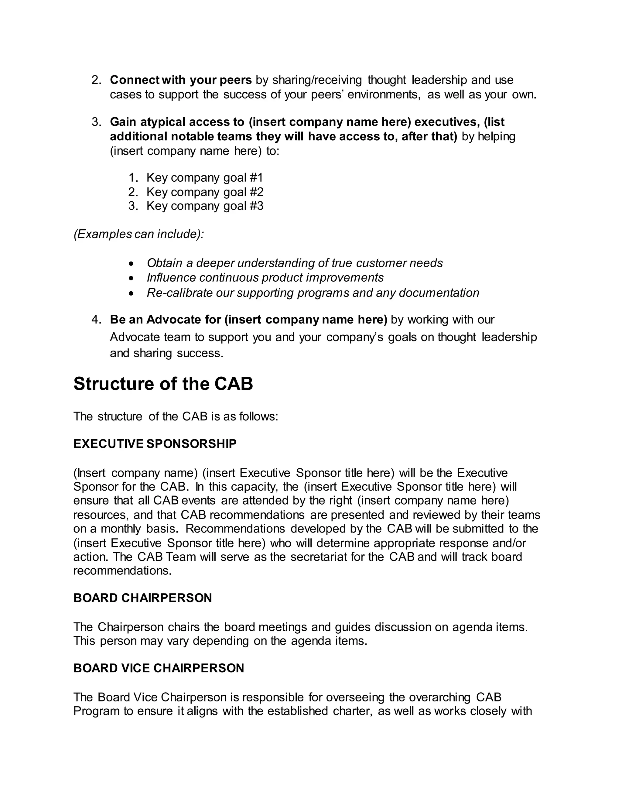 Sample CAB Charter | DOCX