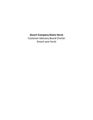 Sample CAB Charter | DOCX