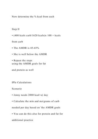Sample Calculations applyingAMDR goals from Chapter 1.docx