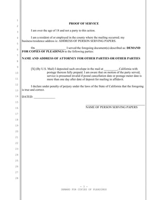 Pleading Paper For Superior Court