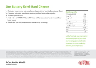 Buttery Semi-Hard Cheese - CHOOZIT® Classic 800 Series | Sample card | PDF