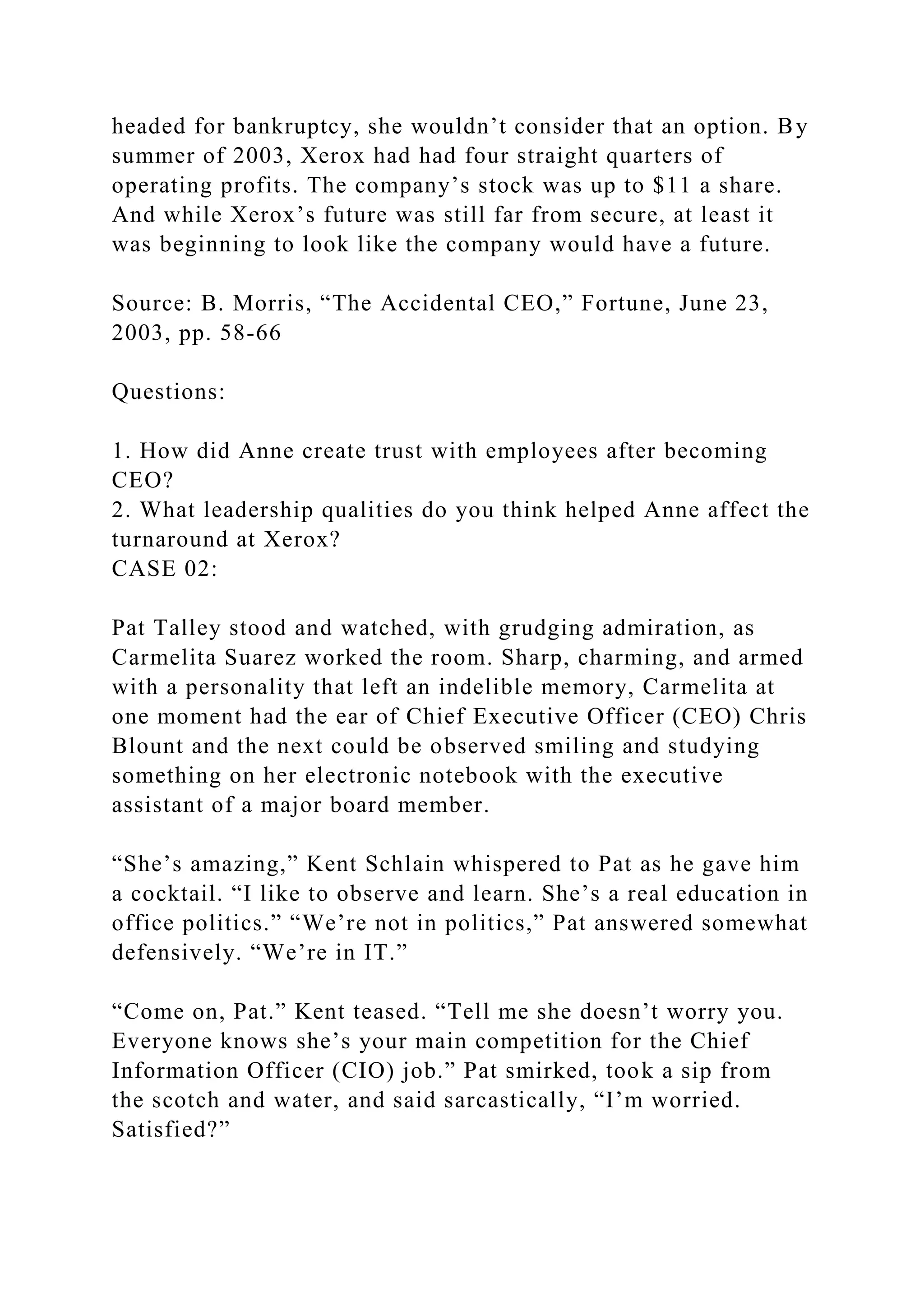 Sample Case Studies for PracticeCASE 01—Anne Mulcahy at Xero.docx