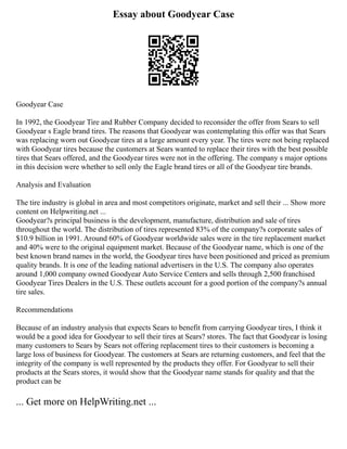 Sample Case Study Paper Writing A Case Study Fro | PDF