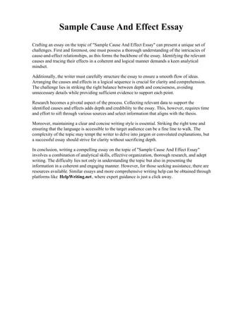 Sample Cause And Effect Essay.pdf