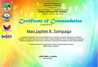 Sample Certificate of Recognition for Sports 2.pptx