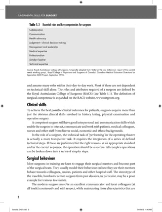 Fundamental Skills For Surgery - Sample | PDF