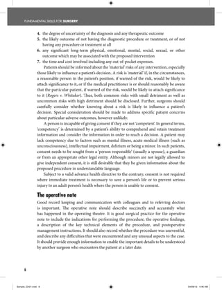 Fundamental Skills For Surgery - Sample | PDF