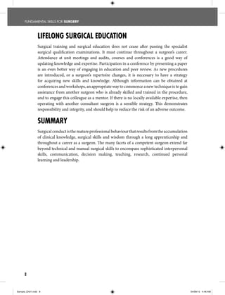 Fundamental Skills For Surgery - Sample | PDF