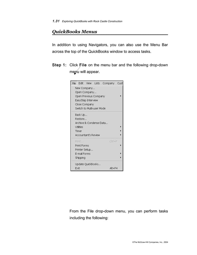 Quickbook Complete notes | DOC