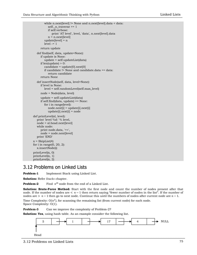 Sample Chapters [data Structure And Algorithmic Thinking With Python] Pdf