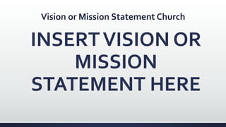 Sample church strategic plan | PPTX