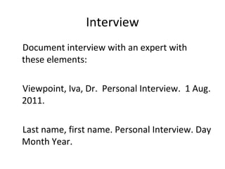 Sample Citations in MLA Style | PPT