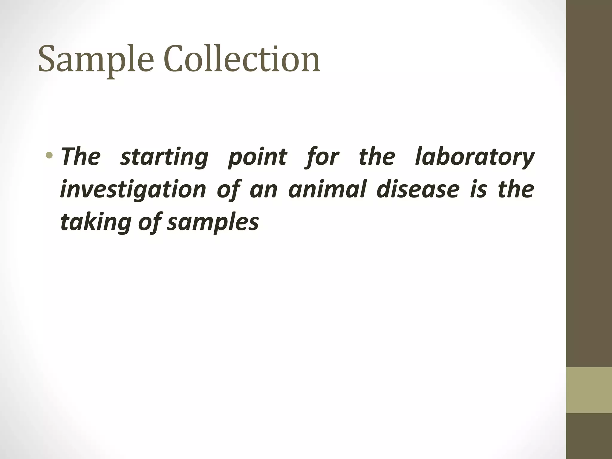 Sample collection | PPTX