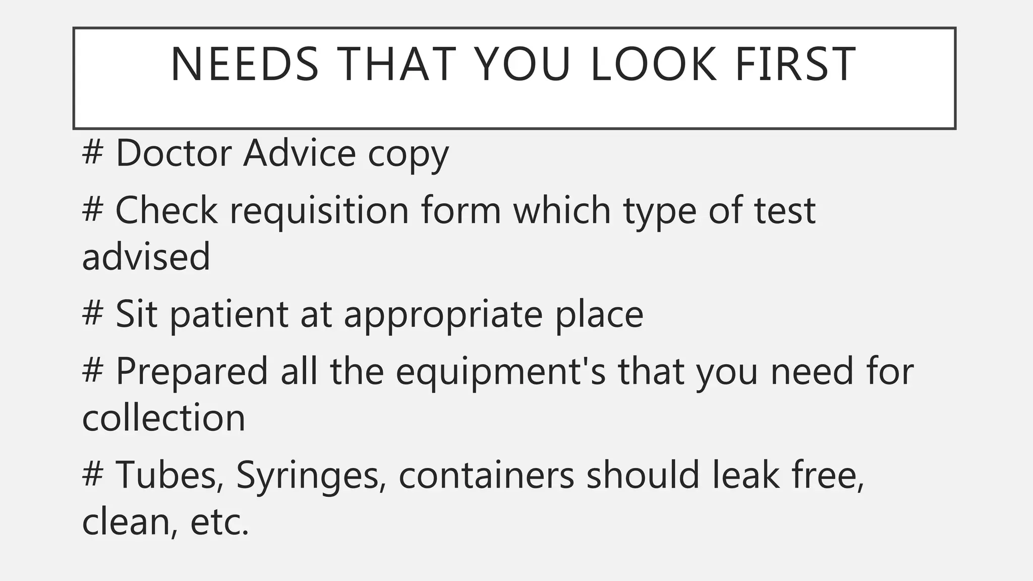 Sample collection | PPT